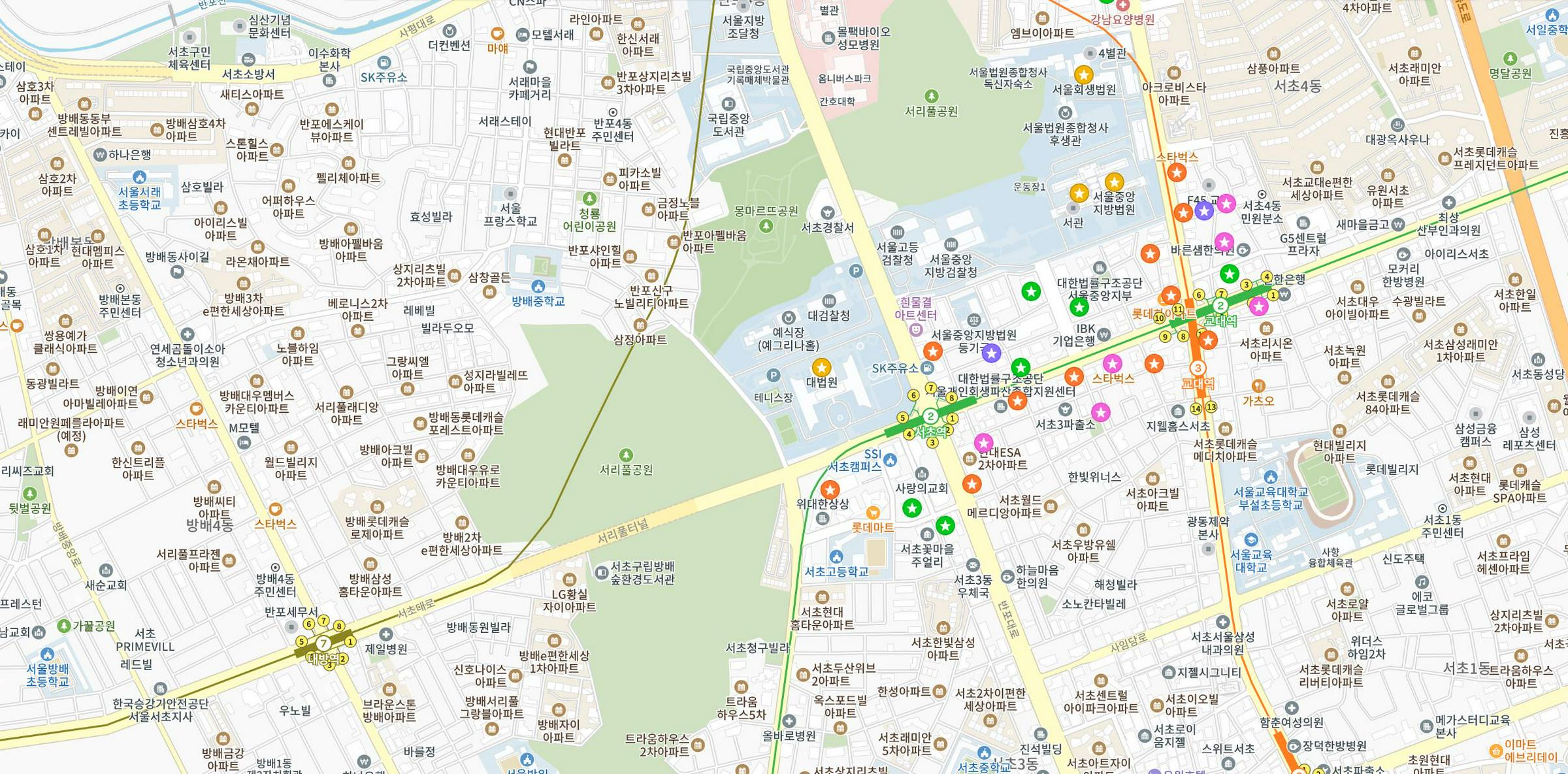 서울 법원지도 | 로웨이브 Lawwave