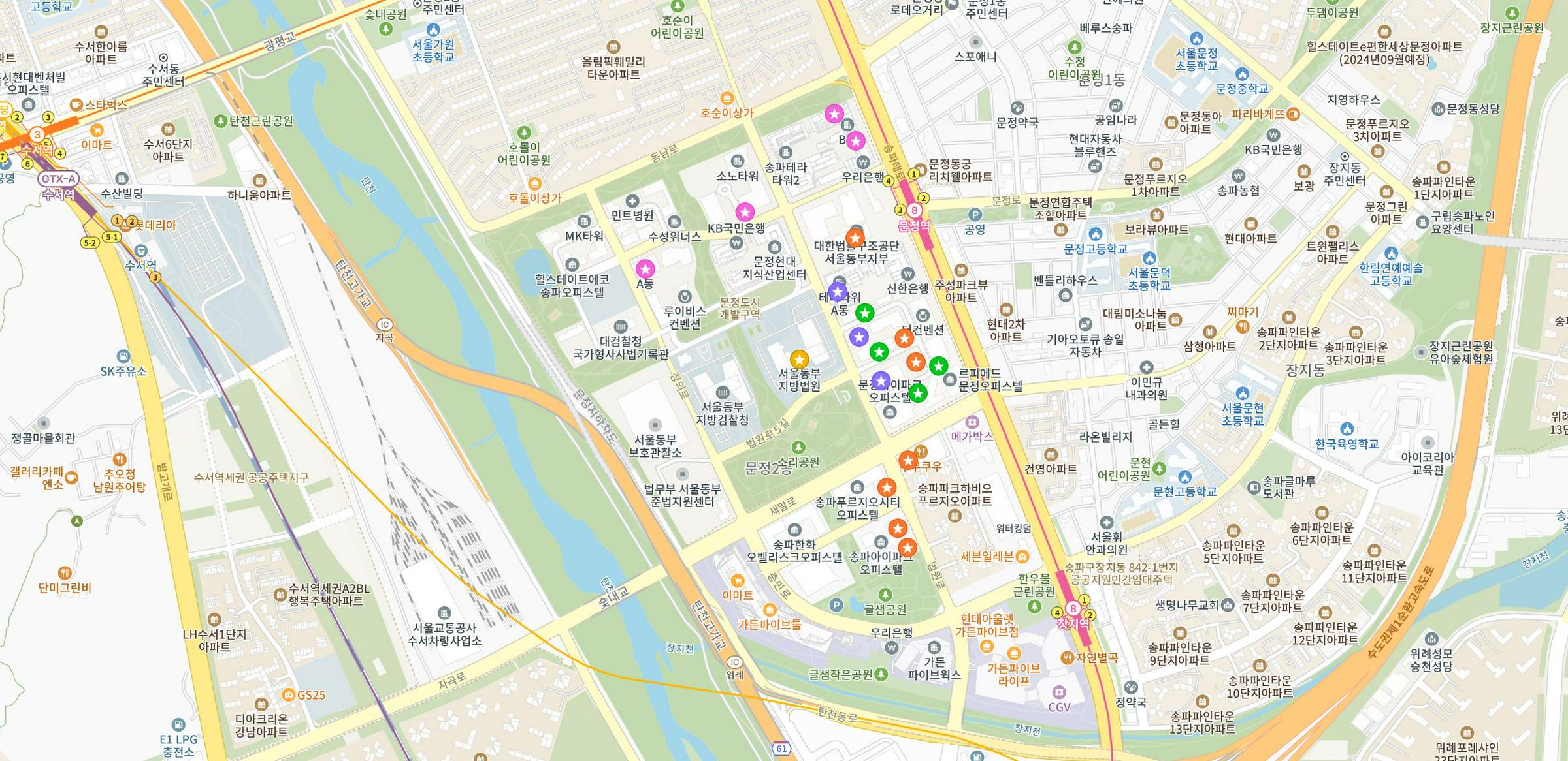 서울 법원지도 | 로웨이브 Lawwave