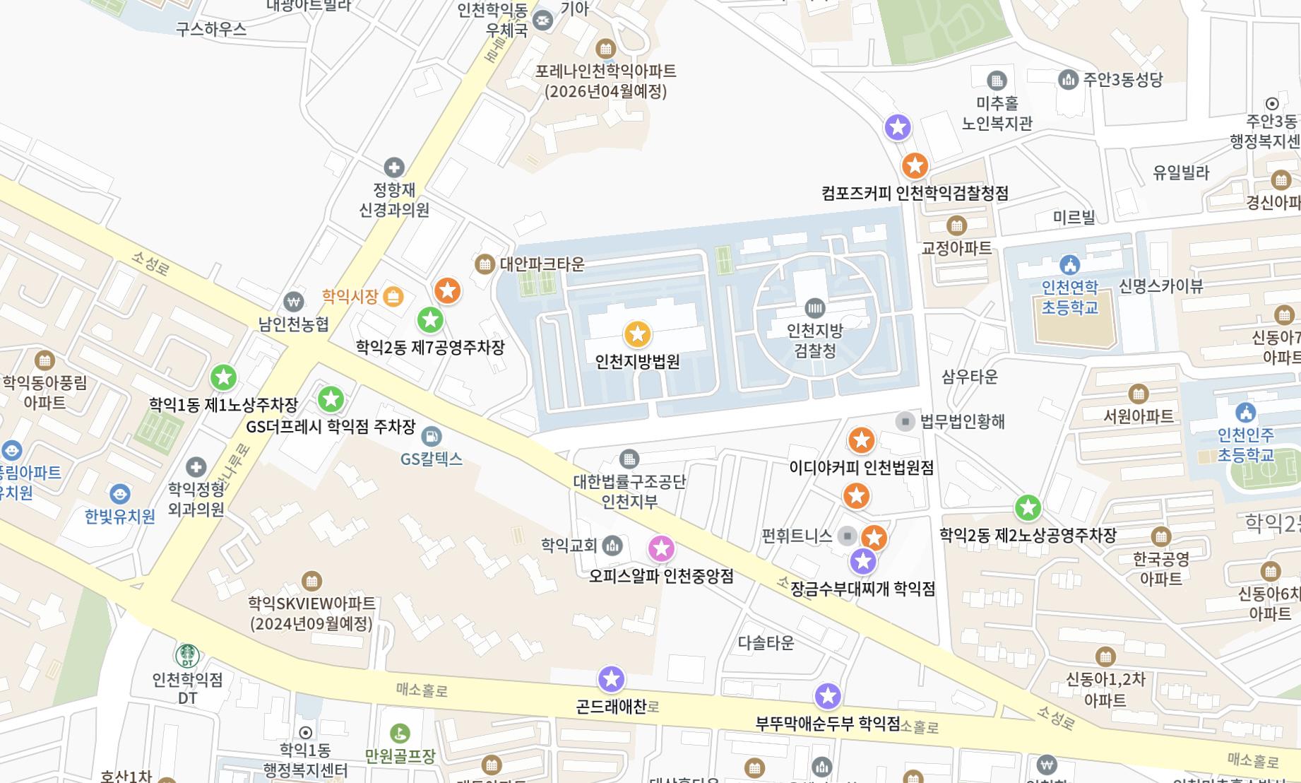 인천·의정부 법원지도 | 로웨이브 Lawwave